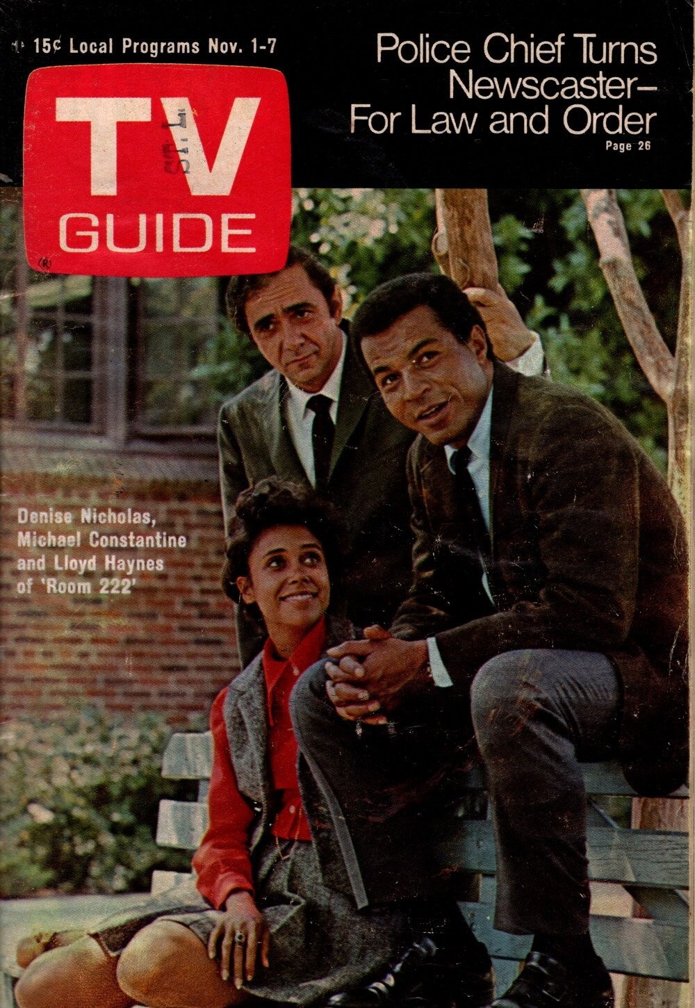 1969 TV Guide November 1 - Room 222; Marcus Welby M.D.; Ann-Margret ...