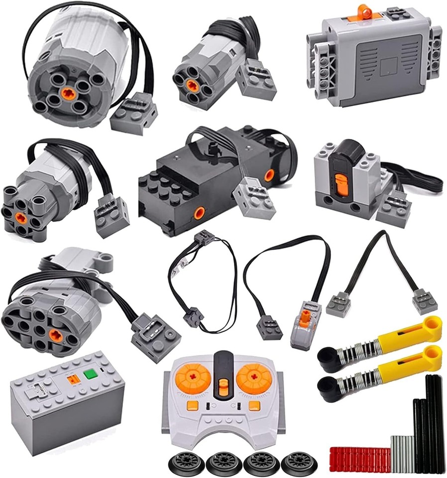 Complete 32-Piece Infrared Remote-Control Motor Set for Enhanced Lego ...