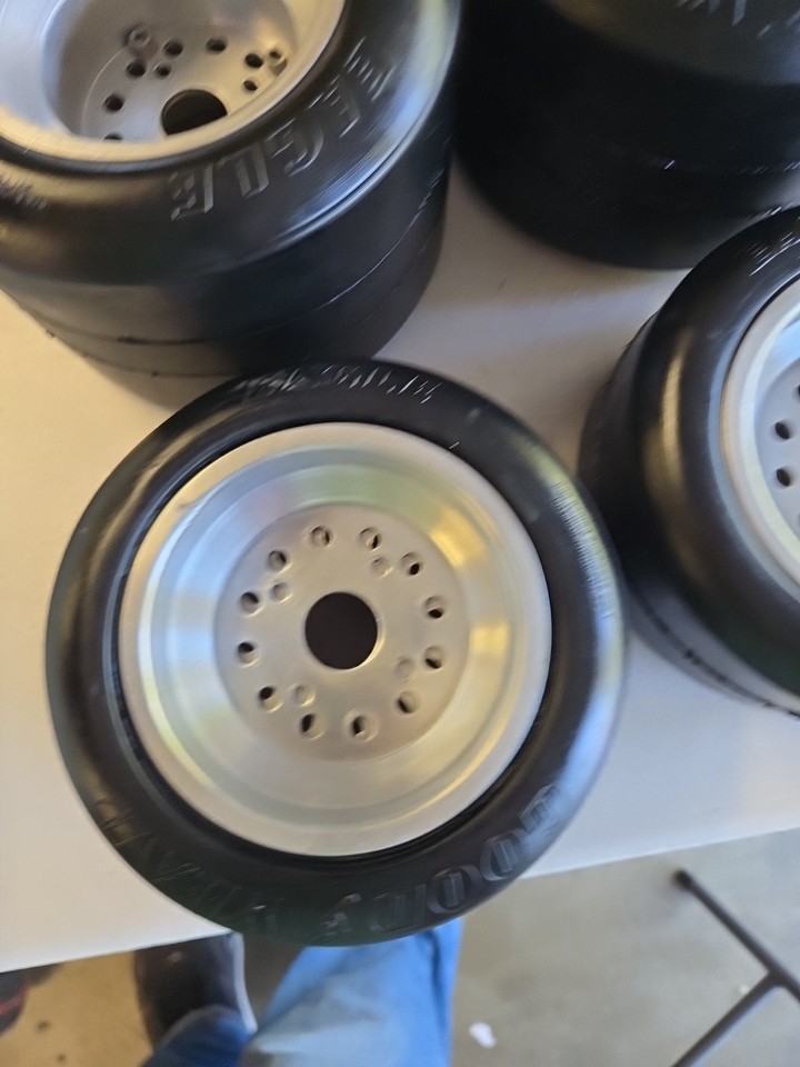 Vintage 1/4 Scale Tires & Aluminum Wheels Goodyear Raco Delara Wcm Ckw ...