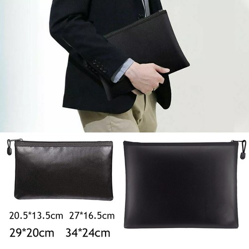 Document Envelope Safe Cash Box Waterproof Fireproof Money Bag File ...