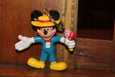 Disney Mickey Mouse PVC Action Figure Key Chain | eBay