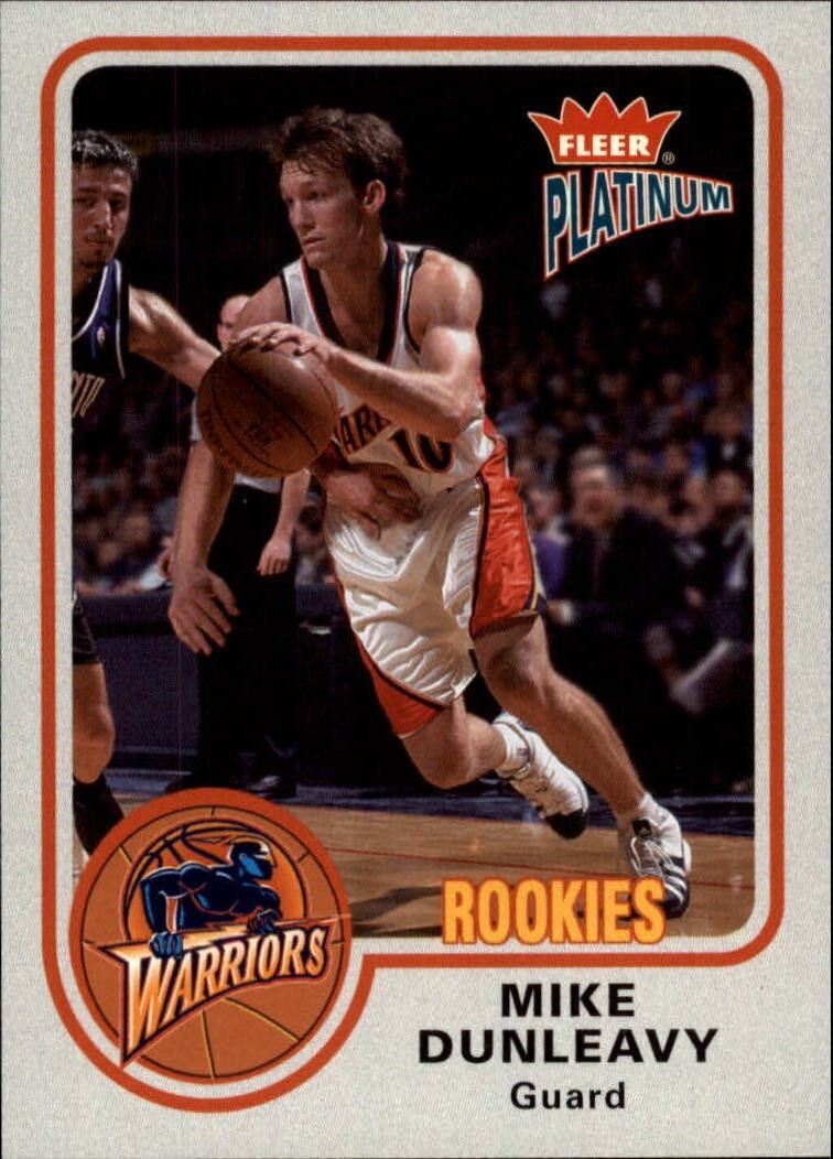 2002-03 Fleer Platinum Warriors Basketball Card #169 Mike Dunleavy ...