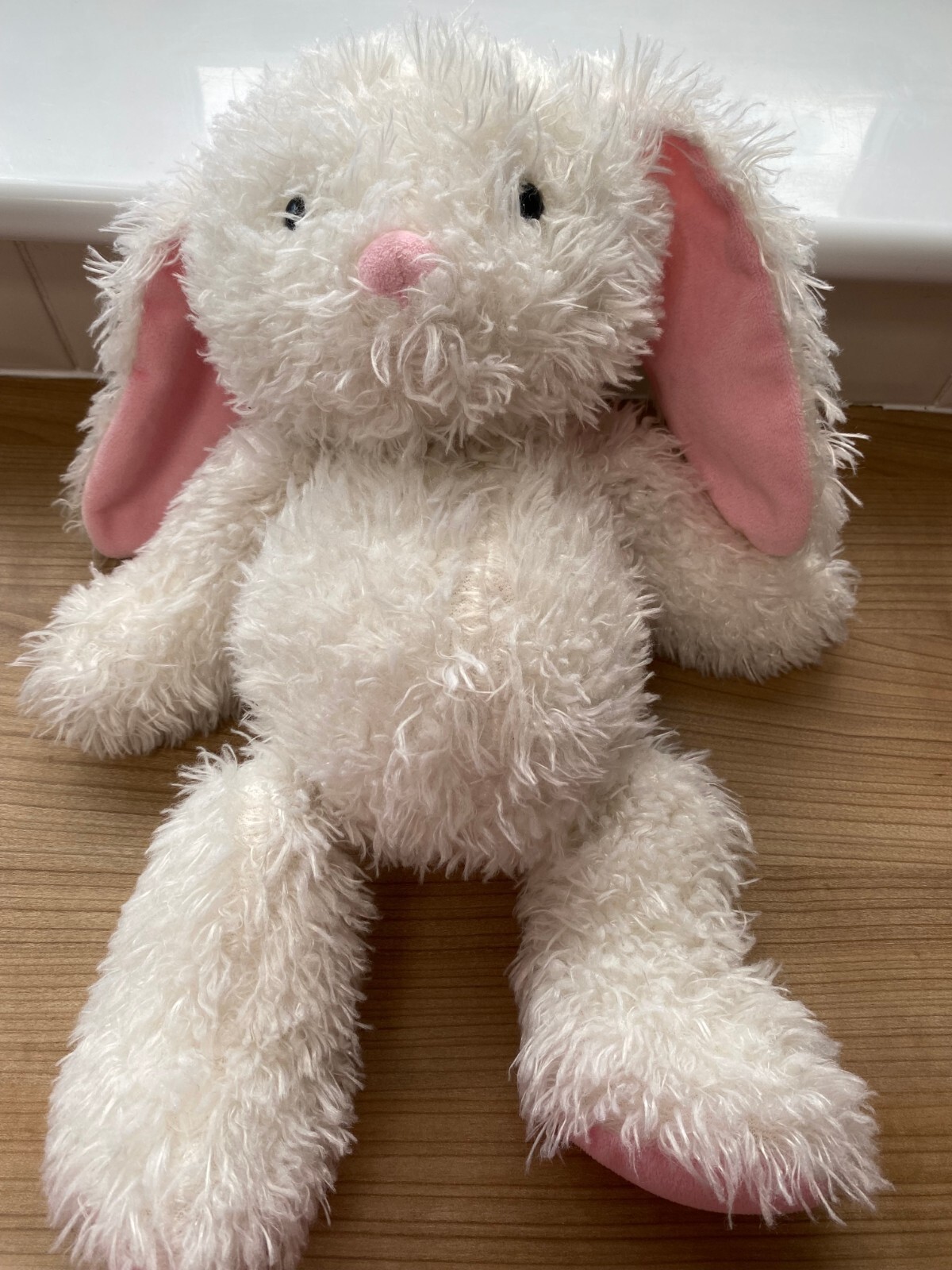 CHAD VALLEY SUPER SOFT FLUFFY CUDDLY SOFT PLUSH TOY TEDDY RABBIT WHITE ...