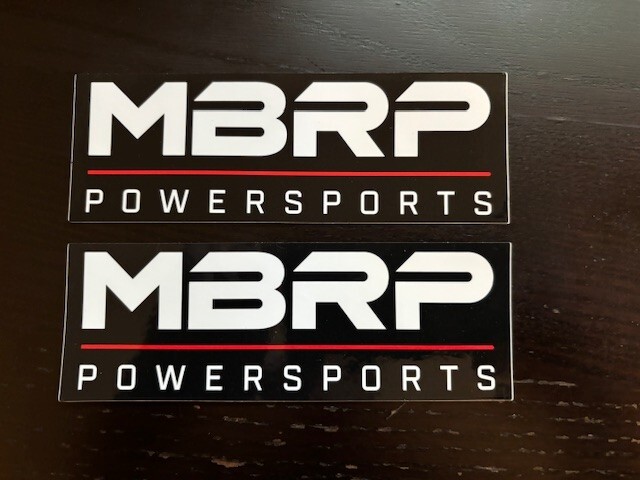 MBRP POWERSPORTS STICKER 2PC SET RACING SCORE BAJA 1000 NORRA1000 BITD ...