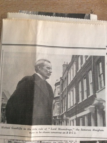 V1d Ephemera 1969 Picture Actor Michael Goodliffe Lord Mountdrago | eBay