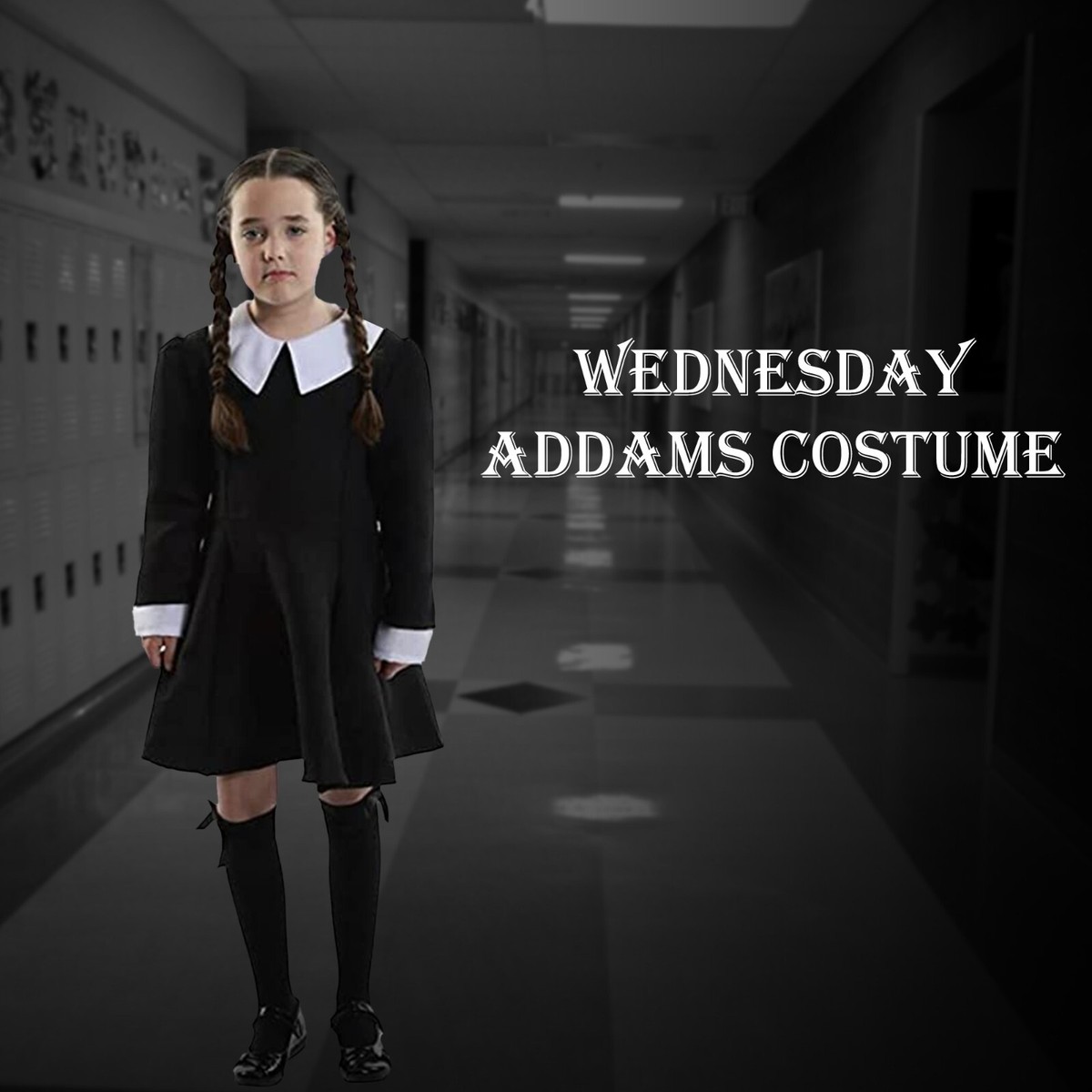 Addams Family Wednesday Costume Kids