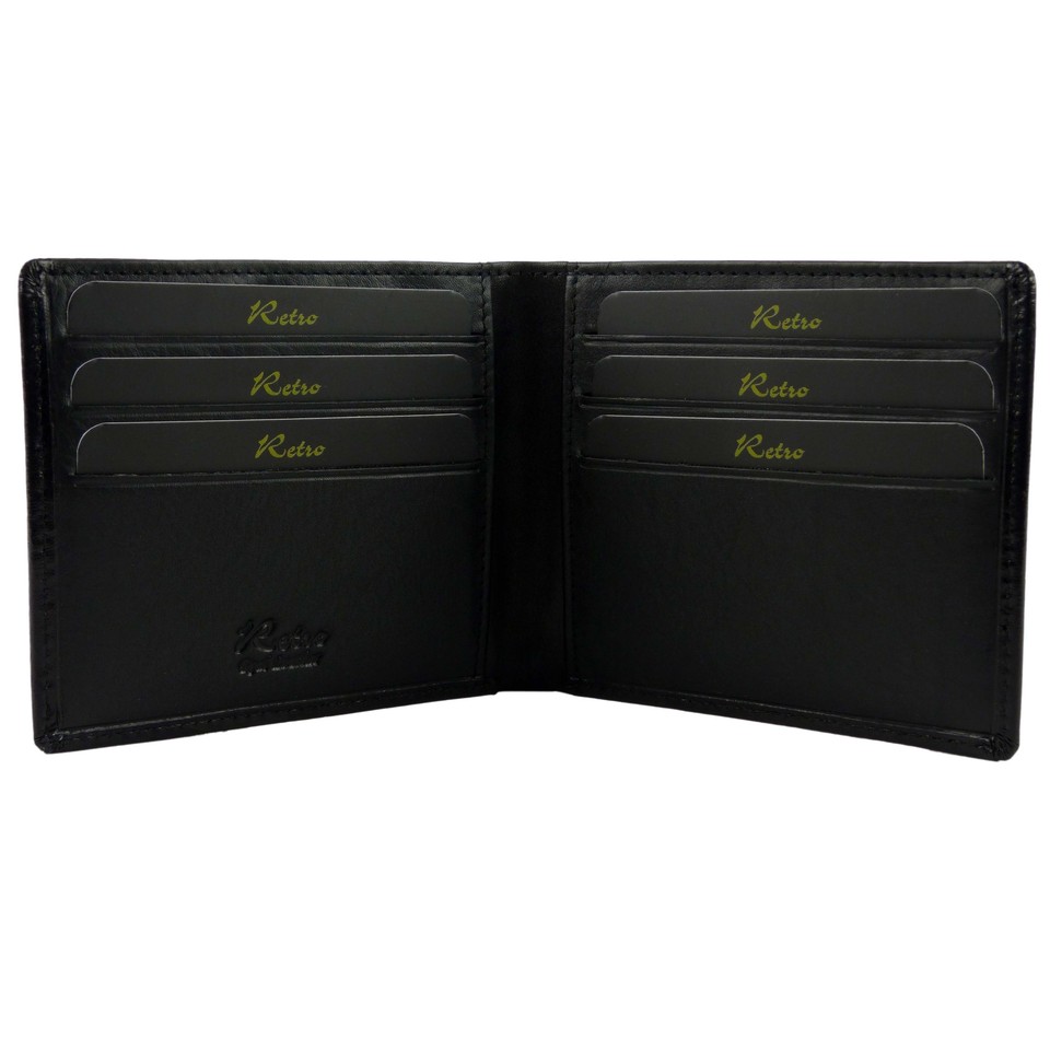 Mens Top Quality Leather Wallet by Golunski Retro Vespa Scooter in Gift ...