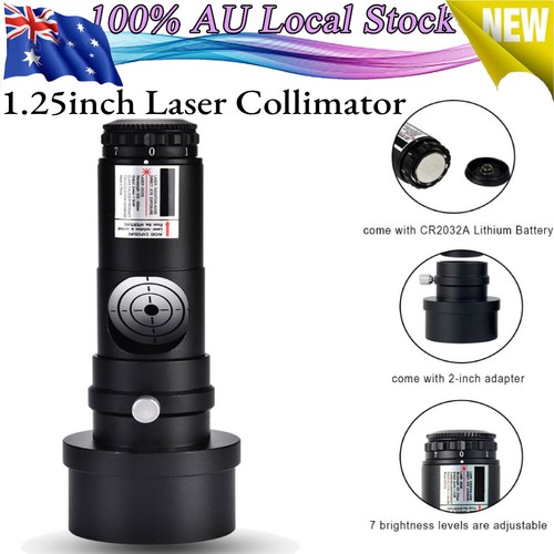 Red Laser Collimator Adjustable 1.25 inch Collimation Eyepiece 2 inches ...