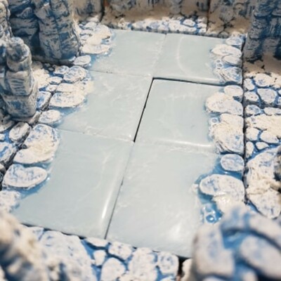 Icy Cave River Section for D&D Pathfinder and other RPG Table top needs ...