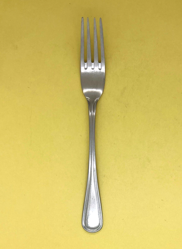 HEPP TRADITION GLOSSY STAINLESS FLATWARE OUTLINED EDGE DINNER FORK 8 ...