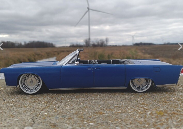 Resin 22-Scale In. Custom Lincoln Restomod Wheels W/ Whitewall Tires, 1 ...