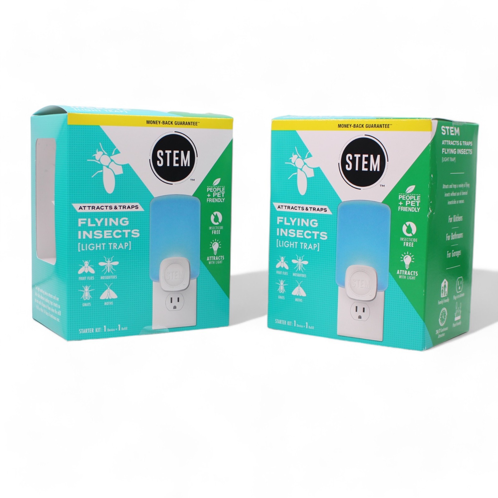 STEM Light Trap Flying Insects Starter Kit 1 Device & 1 Refill - 2 ...