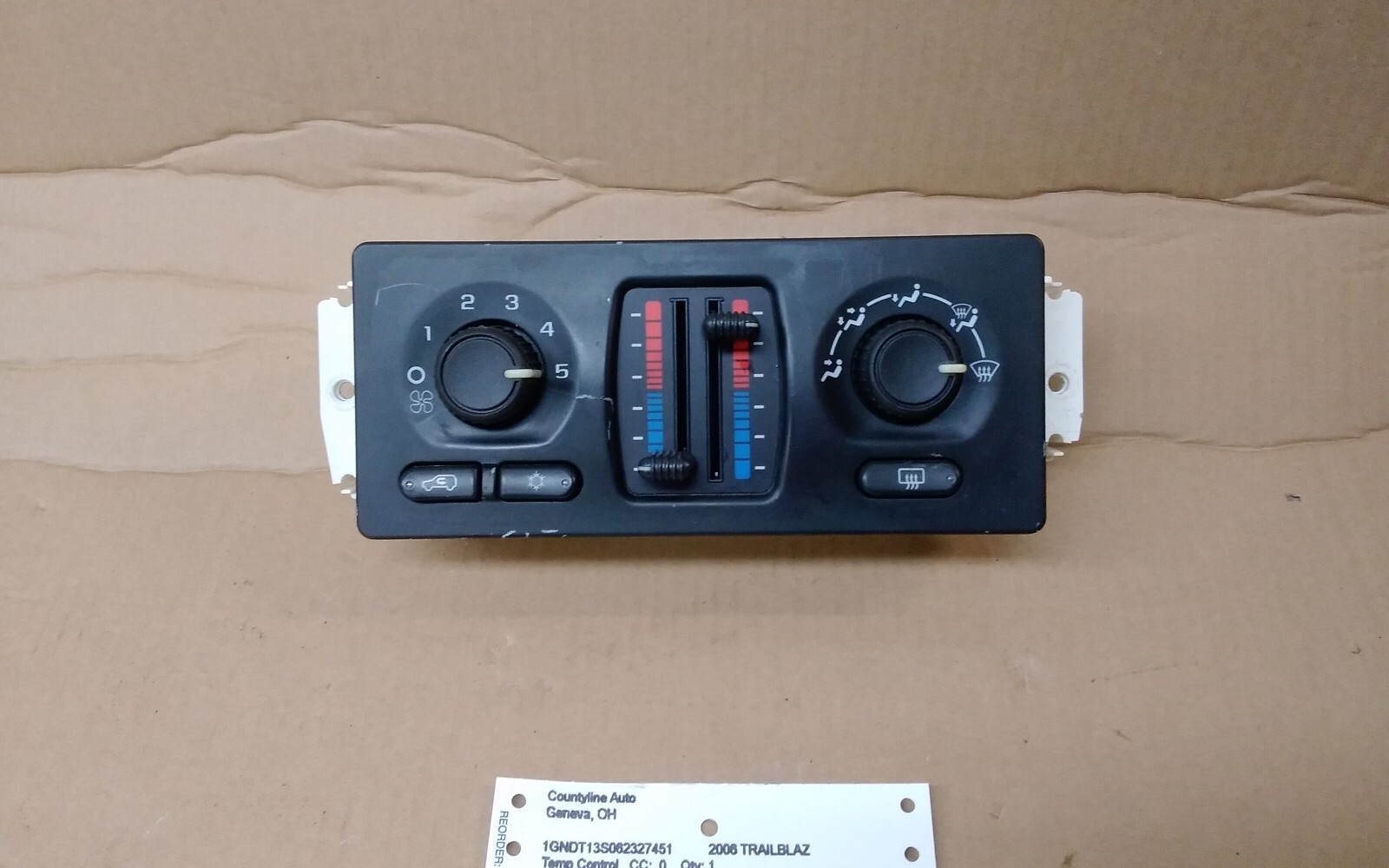 2006 CHEVROLET TRAILBLAZER W/REAR DEF. MAN. Temp Control ID-10395426 | eBay