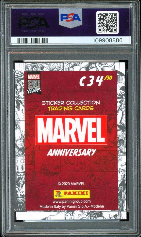 2020 Panini Marvel 80 Years #C34 TRADING CARD SP ~ Doctor Doom ~ PSA 8 ...