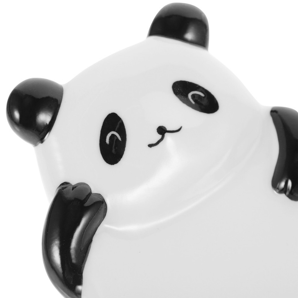 Self-draining Soap Dish Ceramic Panda Shaped Soap Water Draining Soap ...