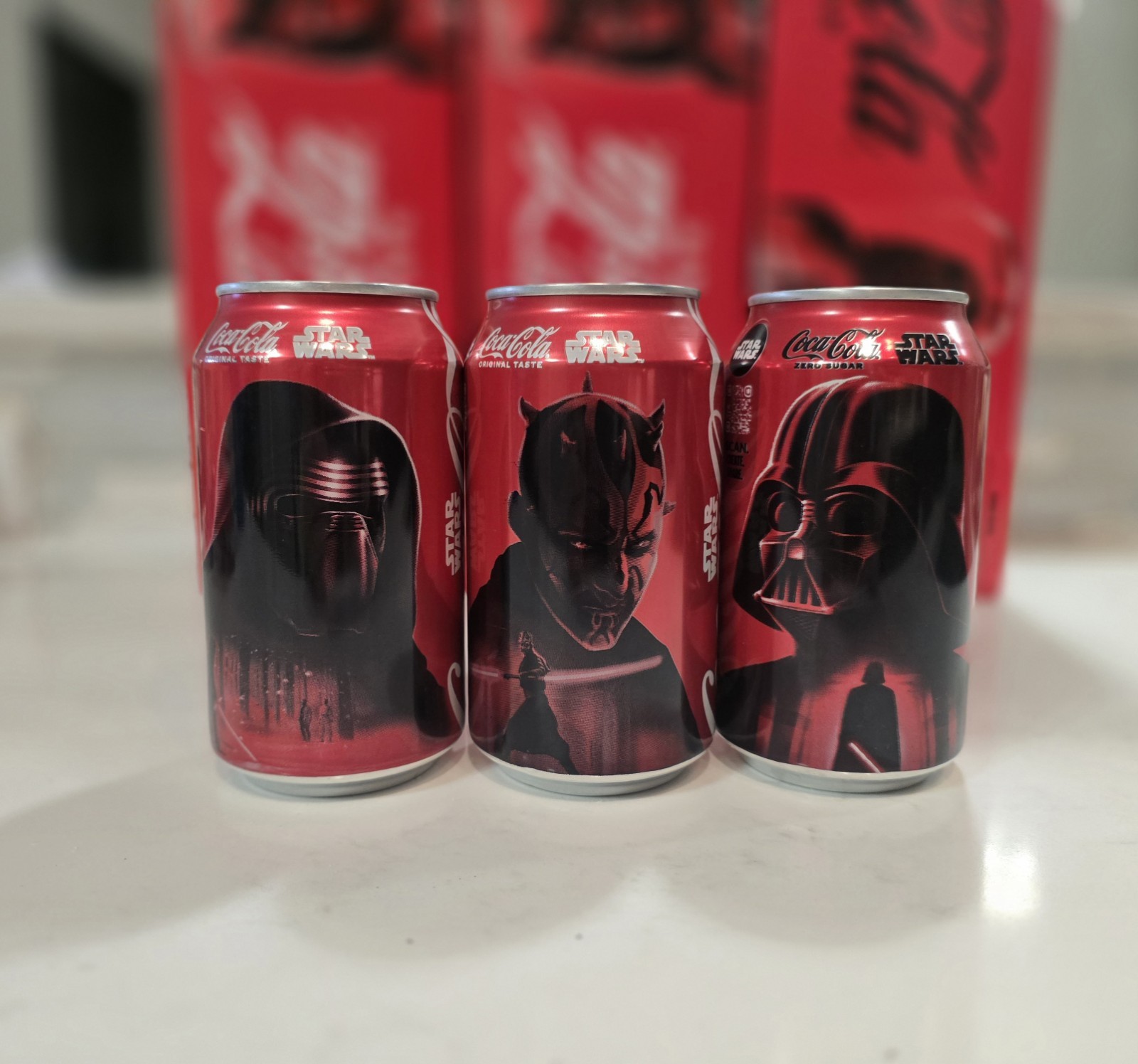 Coca-Cola Star Wars Limited Edition- Kylo Ren/ Darth Vader/ Darth Maul ...