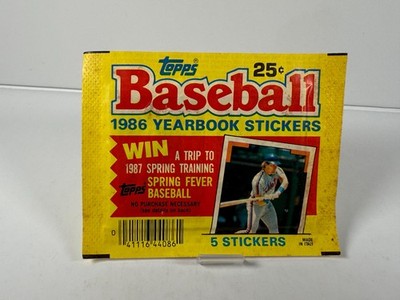 FACTORY SEALED - 1986 Topps Baseball Yearbook Stickers | eBay