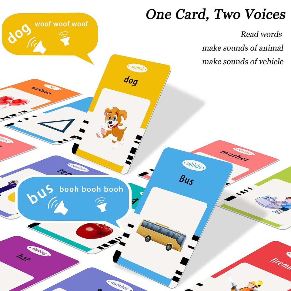Talking Cards for Toddlers - Speech Therapy Toys, ABC 123 Learning ...
