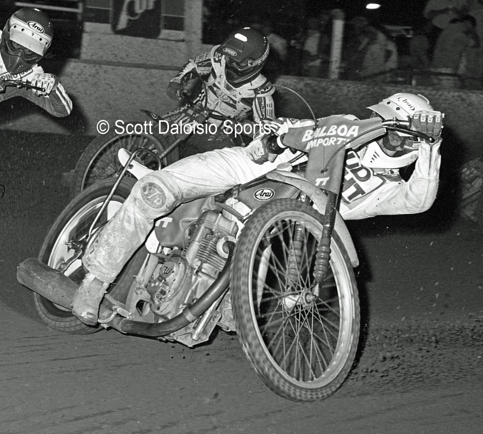 1989 "SHOWTIME" BOBBY OTT SPEEDWAY MOTORCYCLE PHOTO - U.S. NATIONAL ...