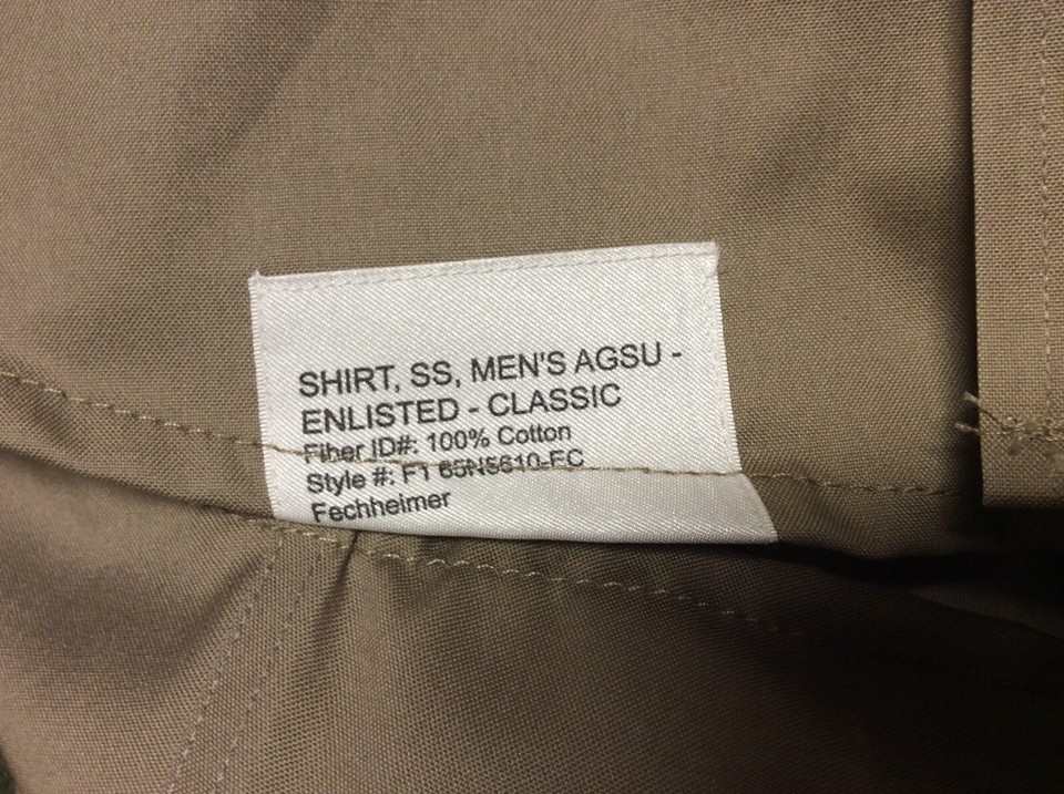 US Army Green Service Uniform AGSU Men's Shirt Short Sleeve Uniform ...