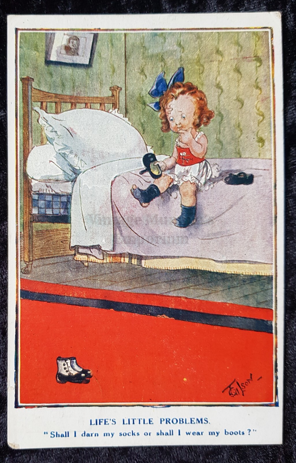 1920 comic postcard - illustrated by T. Gilson - 'Life's Little ...