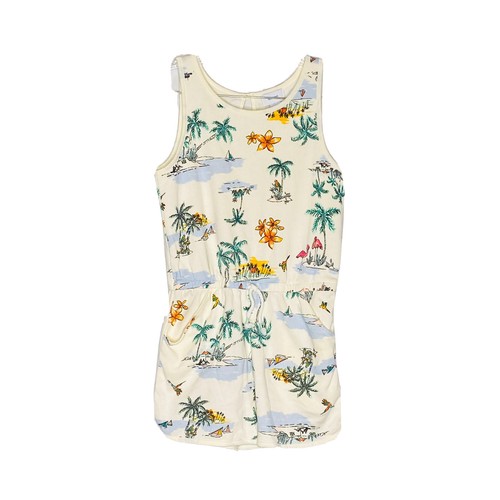 Old Navy Girls Beach Tropical Print Terry Cloth Jumper L w/ Pockets | eBay