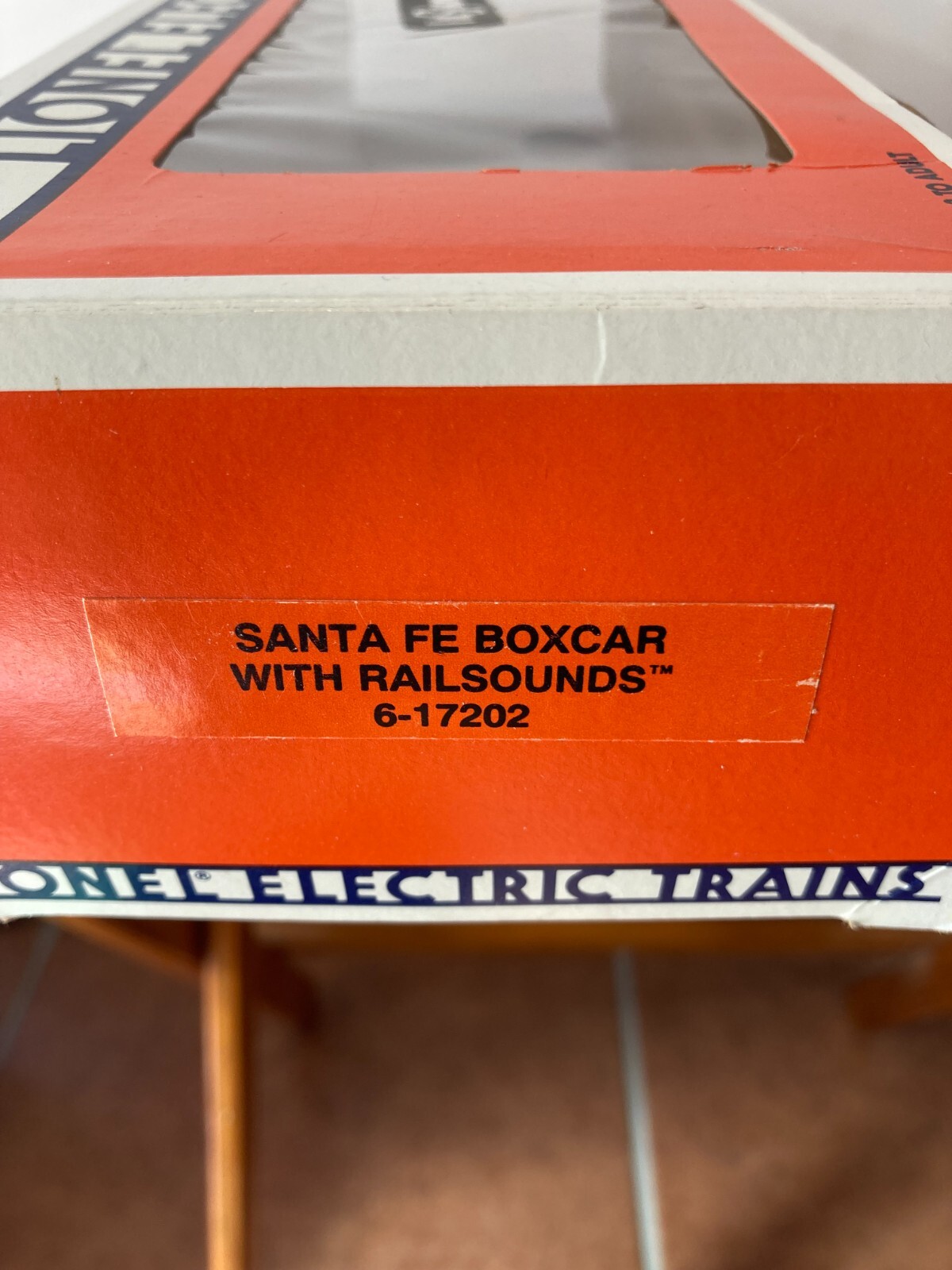 Lionel 6-17202 Santa Fe Boxcar O Gauge Rail sounds LN/Box | eBay