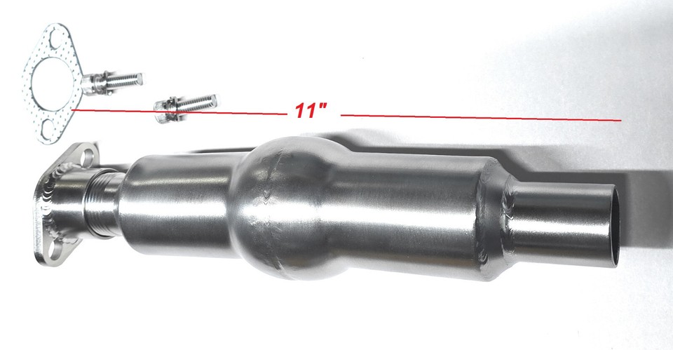 1" NPT Thread Muffler 304 Stainless Honda GX 240, 270, 390. Predator ...