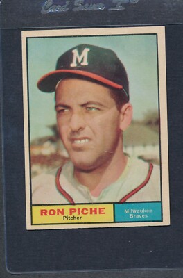 1961 Topps #061 Ron Piche Braves EX/MT *8314 | eBay