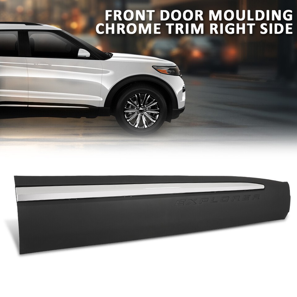 Front Door Lower Molding Chrome Trim Right Side Fit For 2020-2023 Ford ...