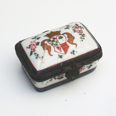 SNUFF BOX PATCH SAMSON ANTIQUE CERAMIC CHINESE ARMORIAL VINTAGE | eBay UK