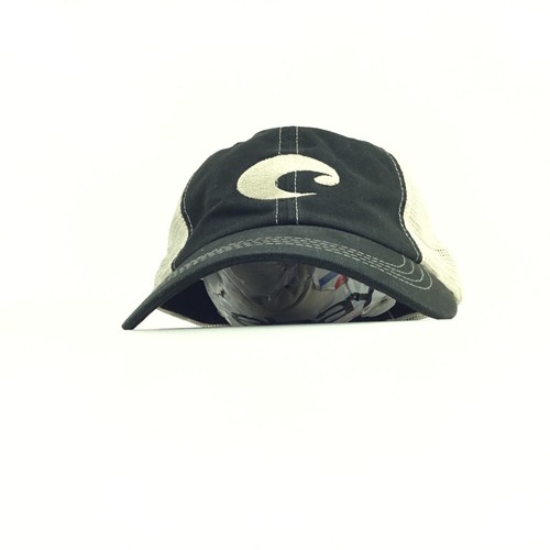 COSTA DEL MAR Polymesh Baseball Cap Hat Adj. Mens Size Cotton Polyester ...