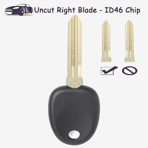 Uncut Ignition Transponder Key Fob ID46 Chip for Hyundai Genesis Coupe ...