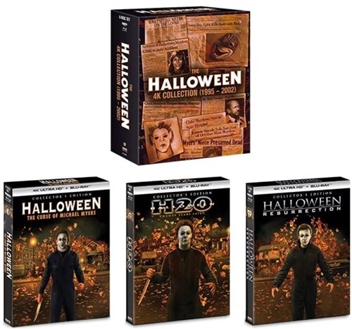 THE HALLOWEEN 4K COLLECTION 1995 - 2002 4K Ultra HD UHD + Blu-ray 3 ...