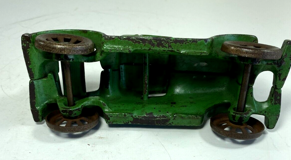 Vintage Original Arcade 1928 Cast Iron Green Model A Coupe w/ Rumble ...