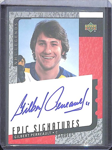 2000-01 Upper Deck NHL Legends Epic Signatures Autograph #GP Gilbert ...