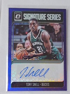 2018-19 PANINI OPTIC PURPLE TONY SNELL AUTO AUTOGRAPH SIGNATURE SERIES ...