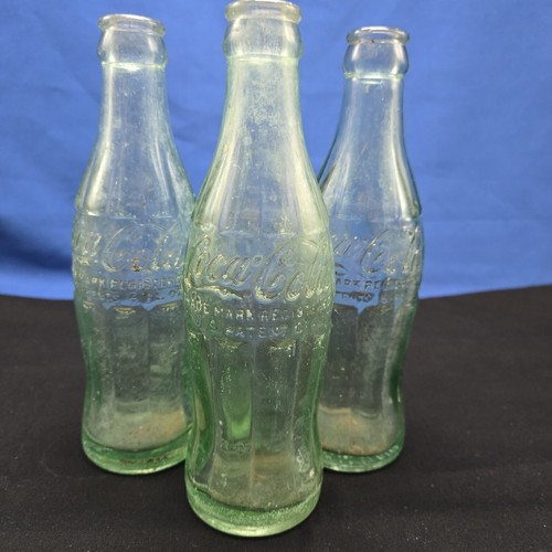 Vintage Coca-Cola Green Bottle Lot 3 Richmond Virginia 6 Ounce Coke | eBay