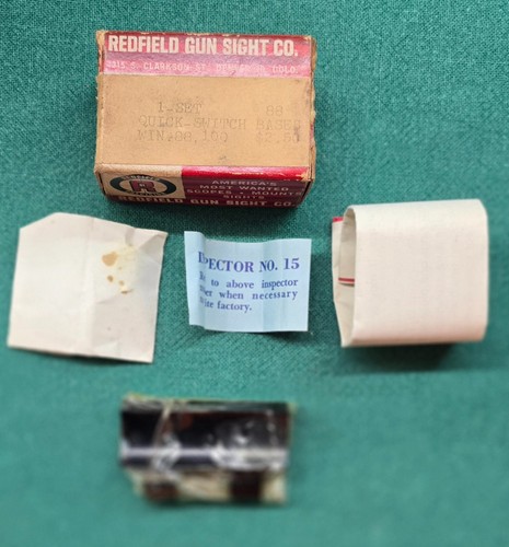 Vintage Redfield 2 piece Quick Switch Bases For Winchester 88 Or 100 ...