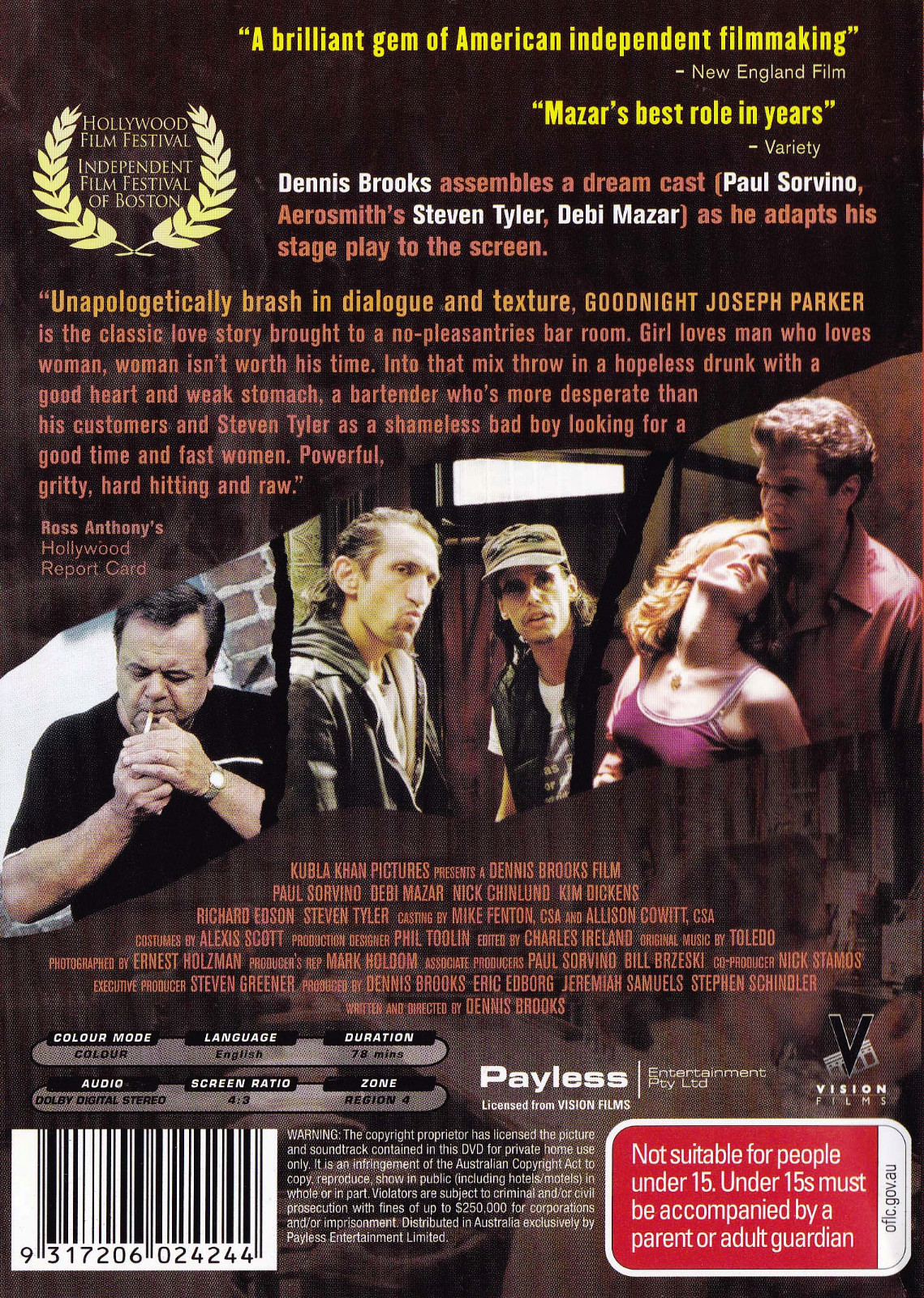 GOODNIGHT JOSEPH PARKER Paul Sorvino DVD R4 - PAL - New | eBay