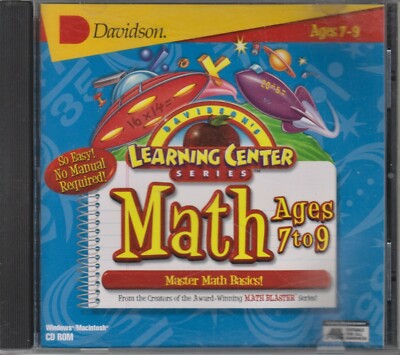 Davidson's Learning Center Series Math Ages 7-9 Windows/Macintosh | eBay
