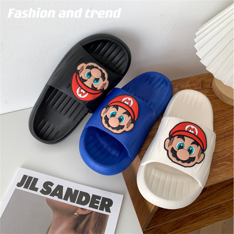 Mario Bros Super Sliders Thick-soled Slipper Summer Sandals Slip Shoes ...