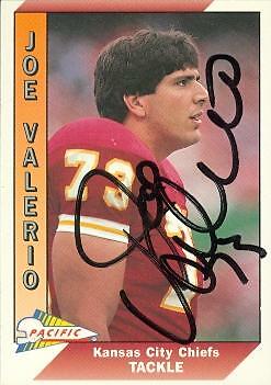 Joe Valerio autographed Football Card (Kansas City Chiefs) 1991 Pacific ...