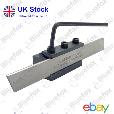 1/2" 12mm Lathe Parting Off Tool T-Type Clamp 1/8" x 3/4 x 6" HSS Blade ...