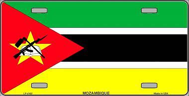 Mozambique Flag Metal Novelty License Plate Tag LP4102 | eBay
