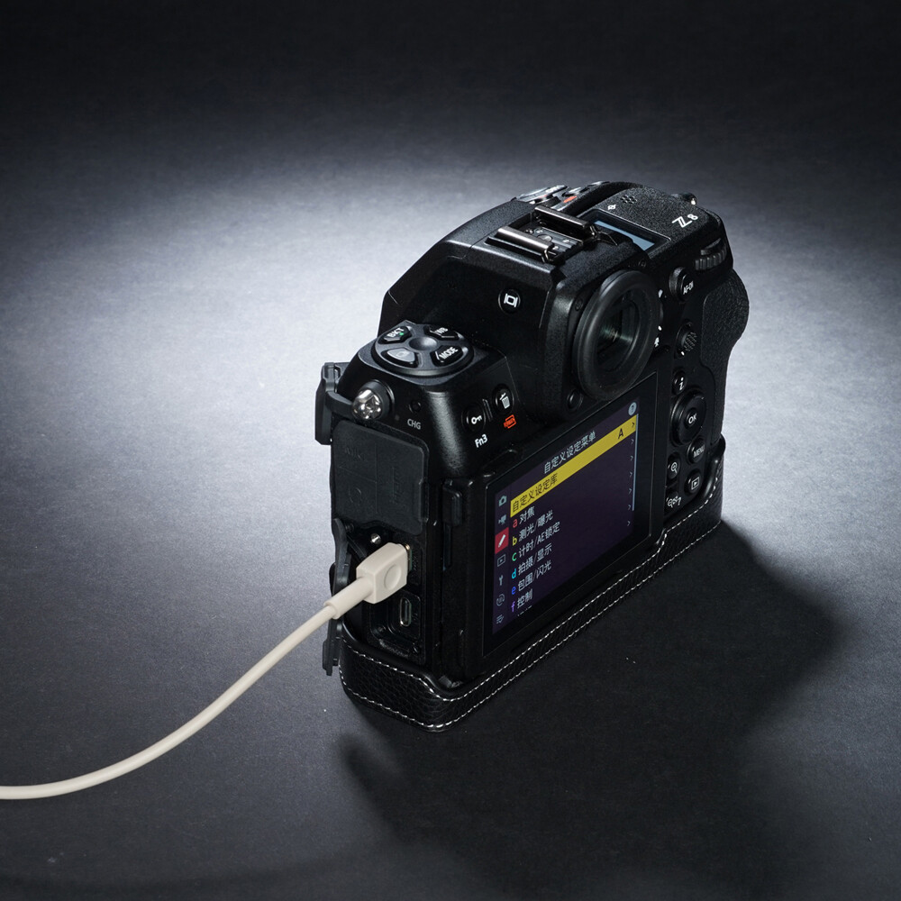 Genuine Cowhide Handmade Camera Half Case Bag Protection Covers Fit For ...