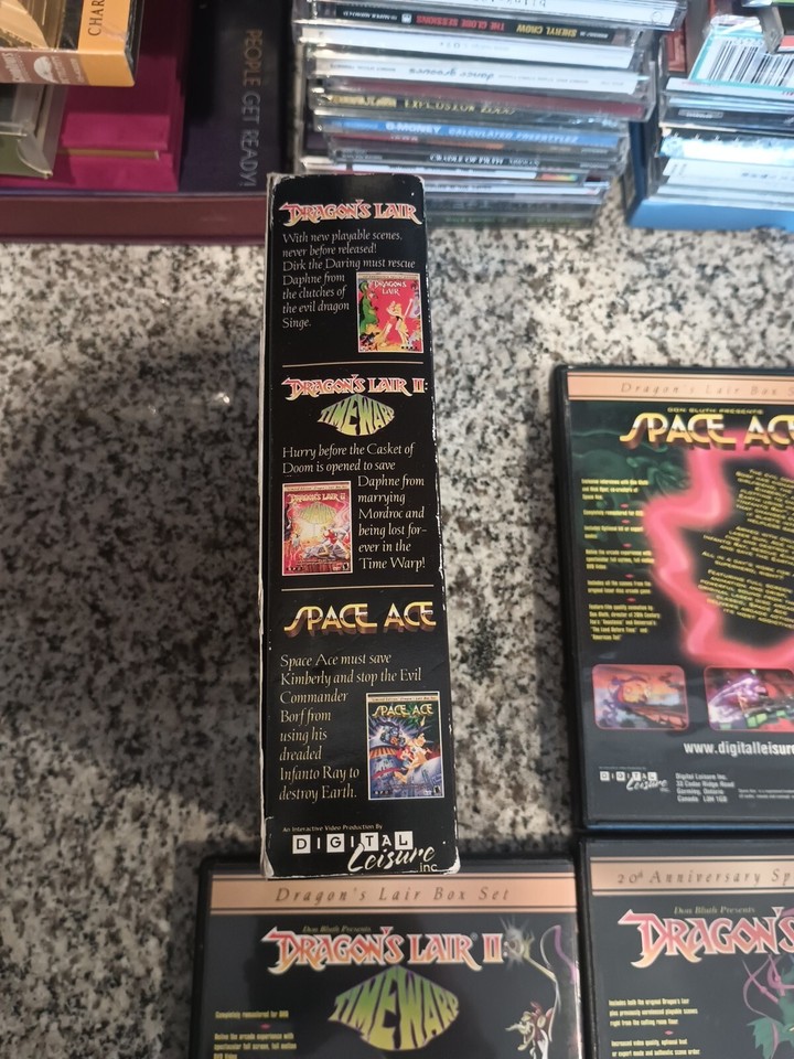 Dragon's Lair Box Set(CD-ROM, 2001,Limited Edition) 20th Anniversary ...