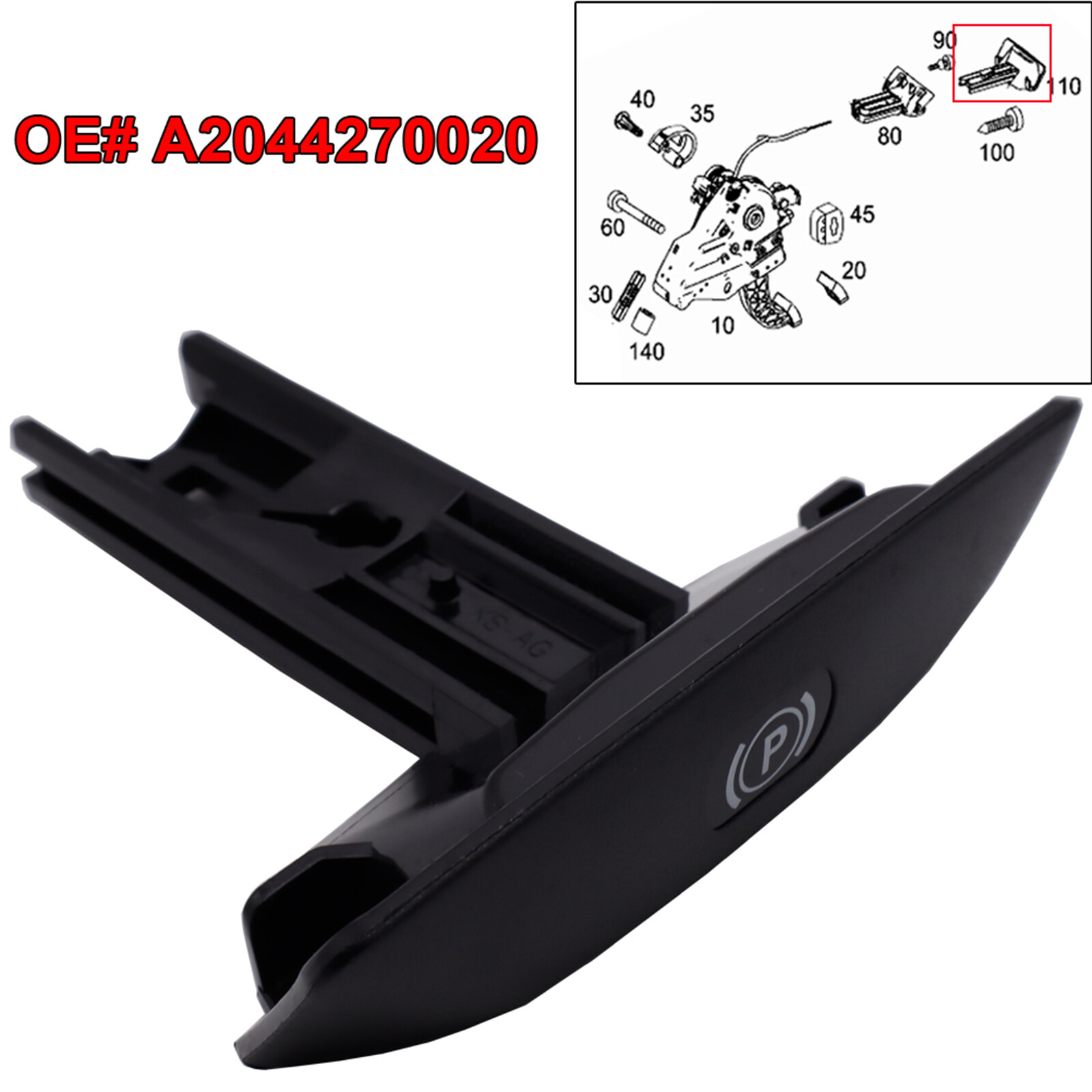 For Mercedes Benz C E Class GLK GLS Parking Brake Pull Handle ...
