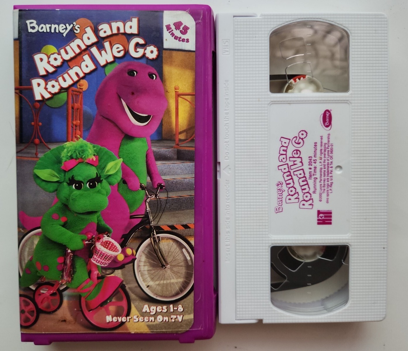 Barney's Round And Round We Go VHS (2002) Sing Along Songs 45986020437| eBay