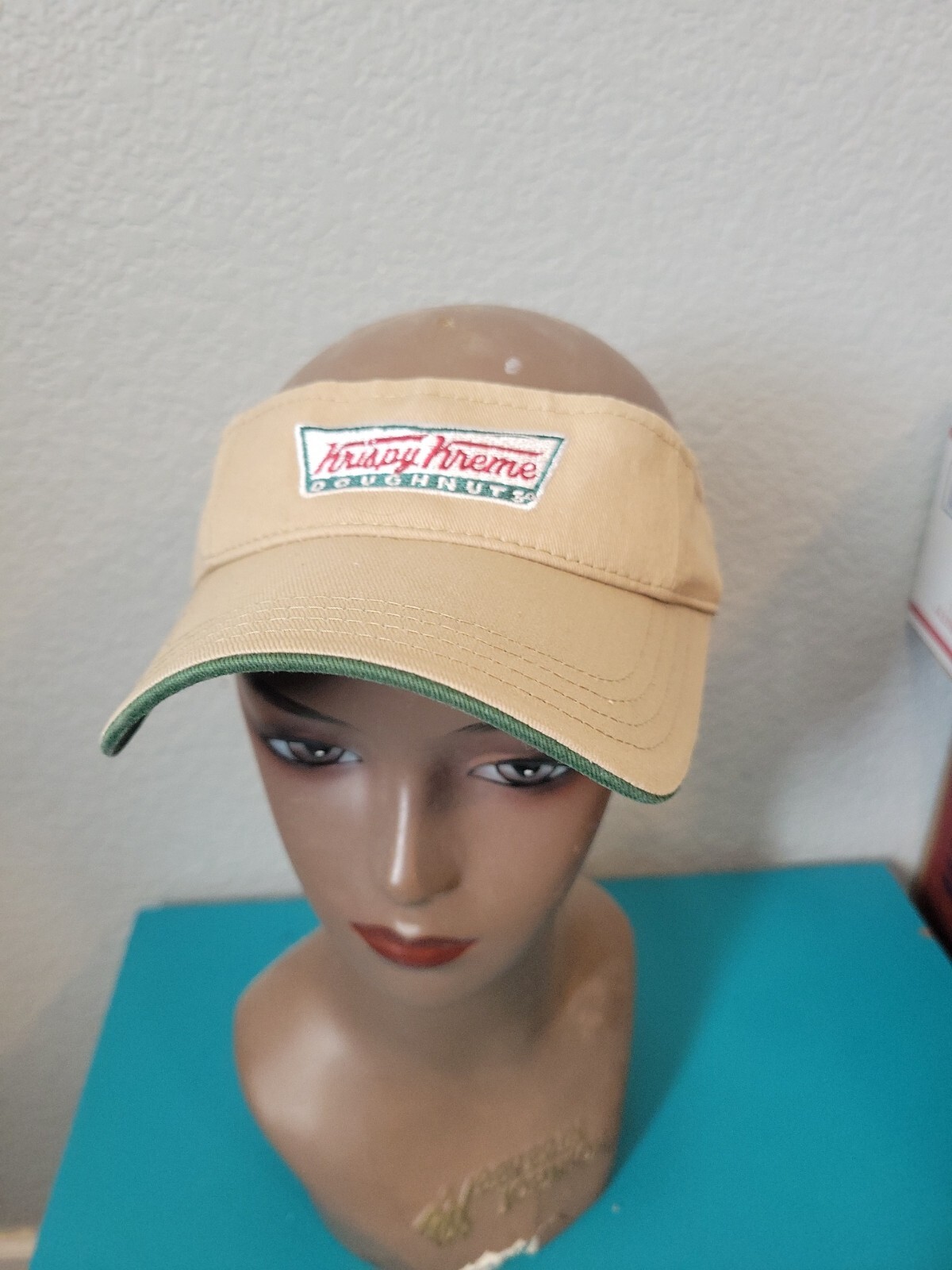 Krispy Kreme Doughnuts Visor Employee Uniform Khaki H… - Gem